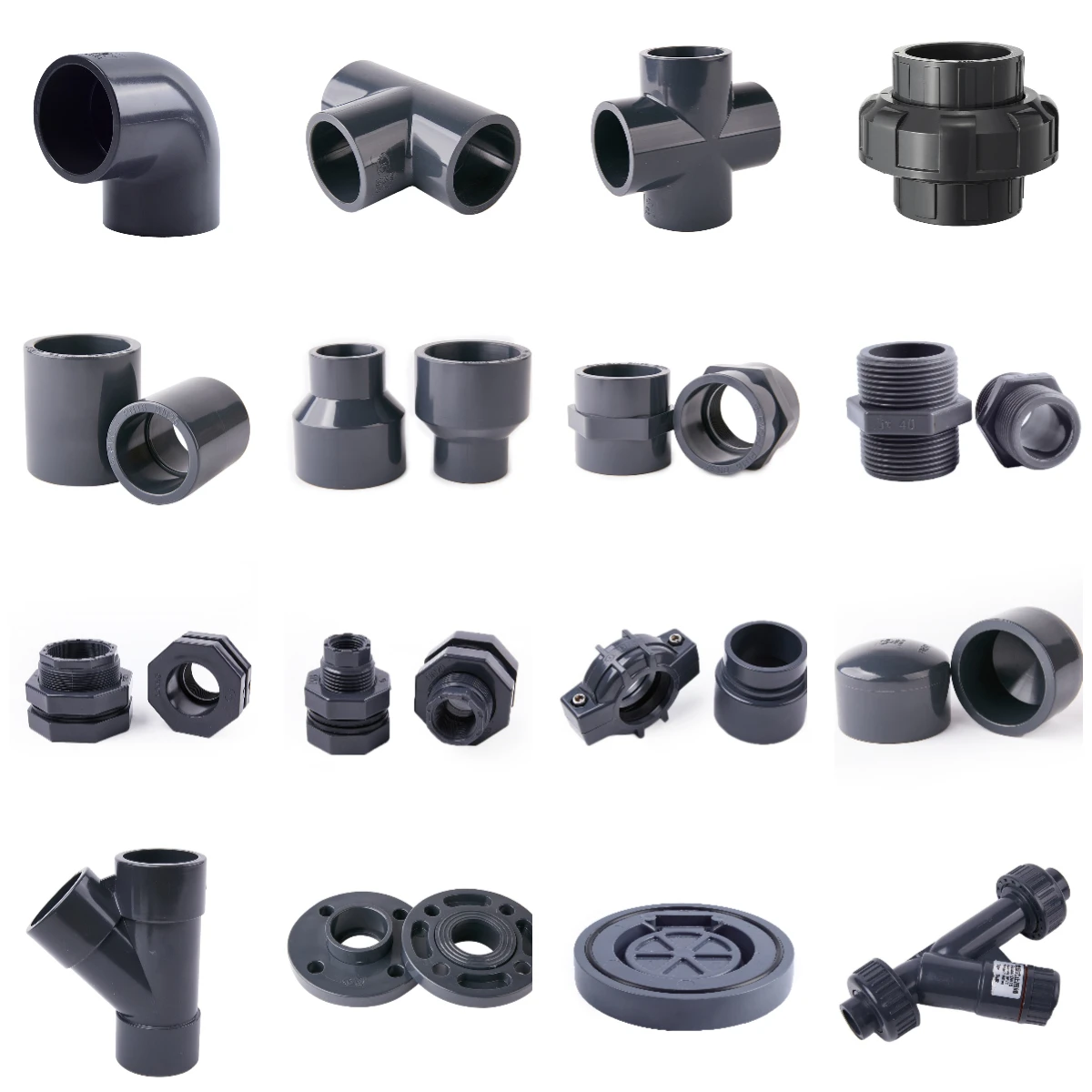 Pvc Water Supply And Drainage Plastic Plastic Fittings Tee Pipe Pvc ...