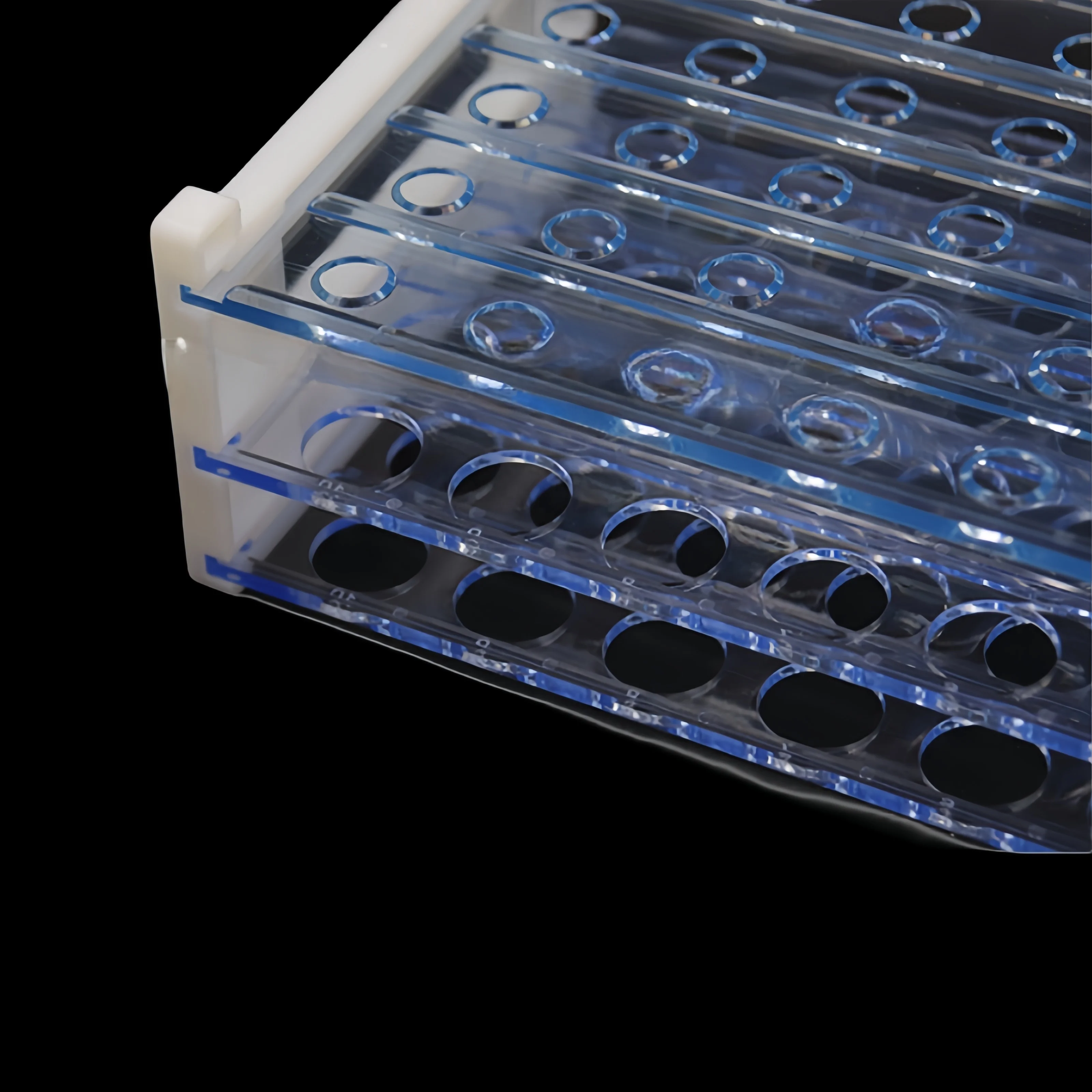 Customizable PS Material Test Tube Rack Three-Layer Removable Assembly ...