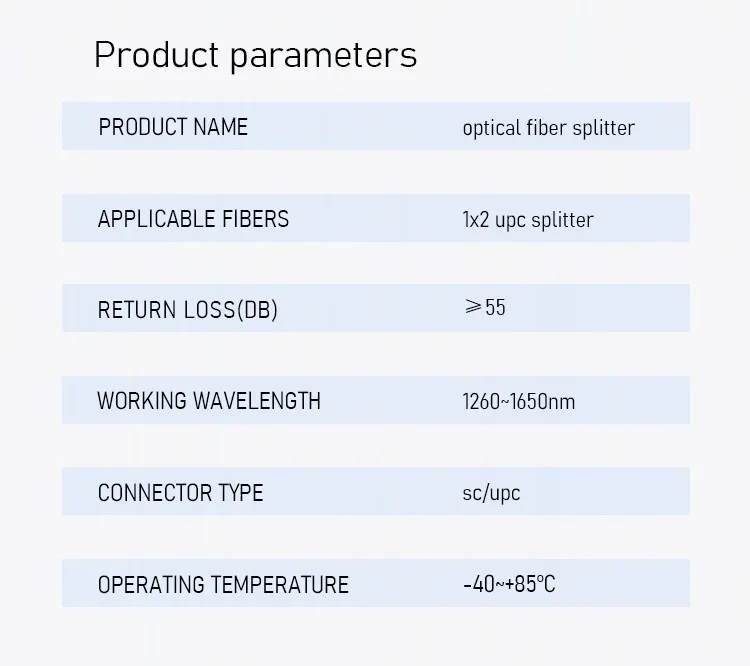 1310/1490/1550 Fiber Optic Ftth Splitter 1/2 Fbt Splitter Coupler 1:99 ...