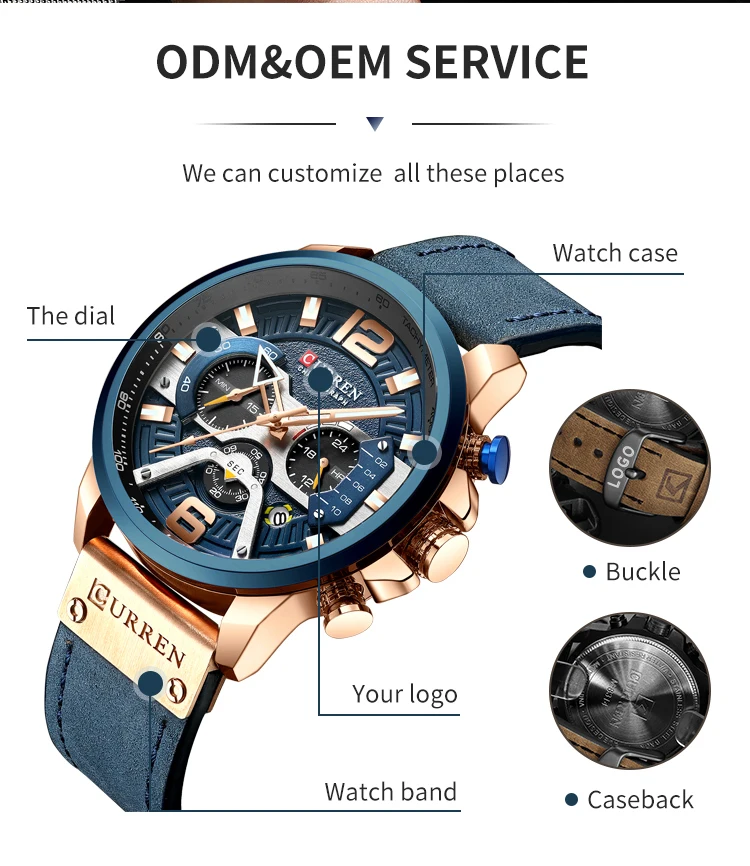 Curren 8329 Best Quality Luxury Waterproof Man Quartz Watches ...