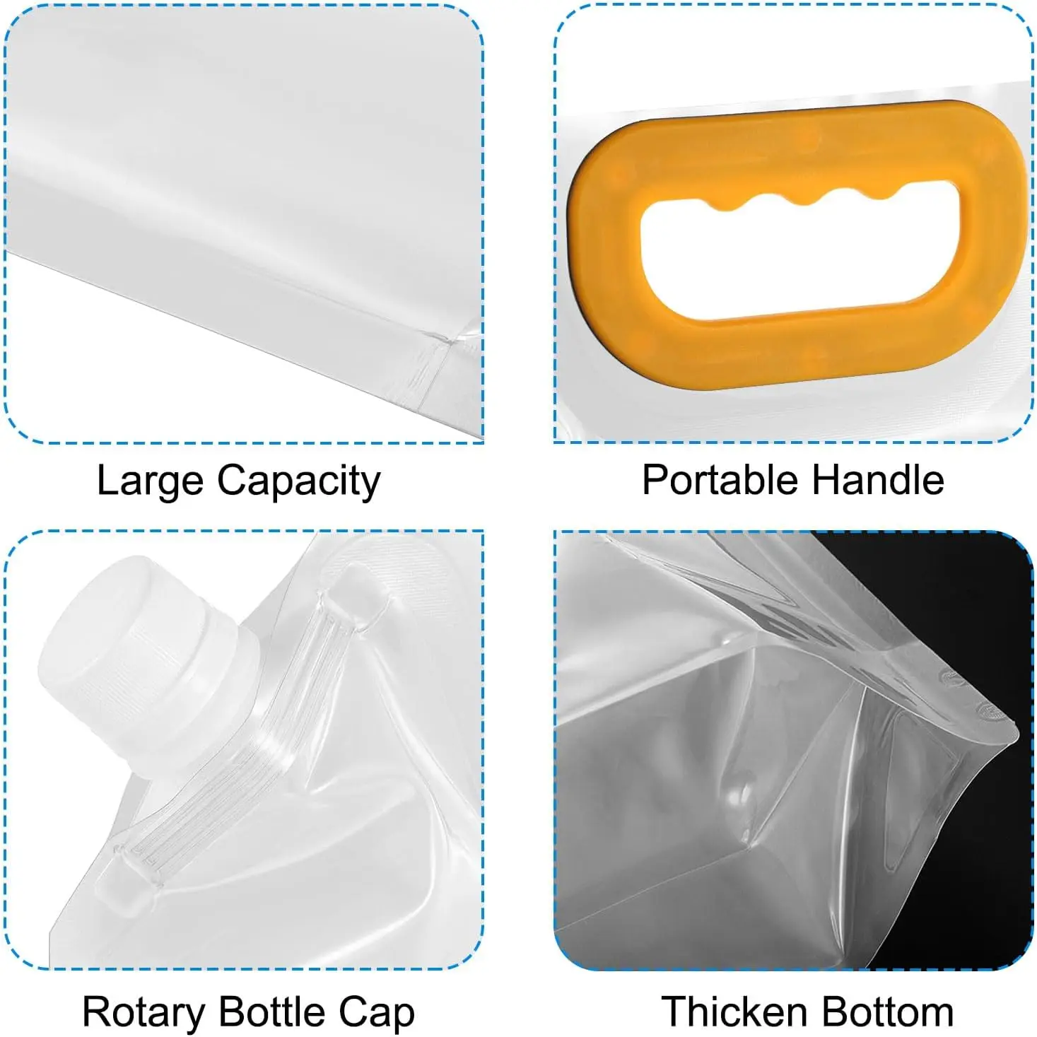 Custom Printing Collapsible Water Container Bag for Camping