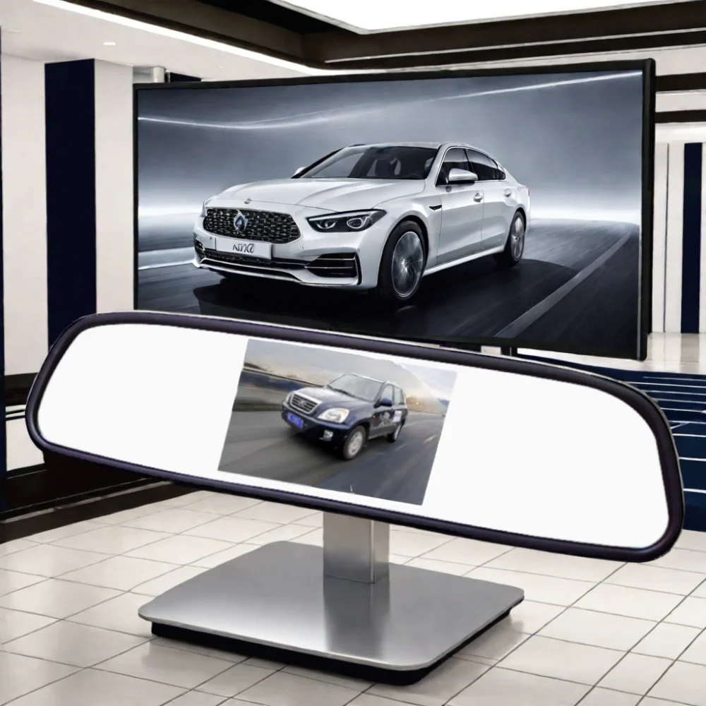 4.3 Inch TFT LCD Car Monitor HD Rear View Mirror with IR/LED Night ...