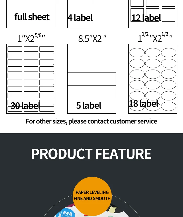 2024 A4 Waterproof Self-Adhesive Printable Vinyl Sticker Paper Custom ...