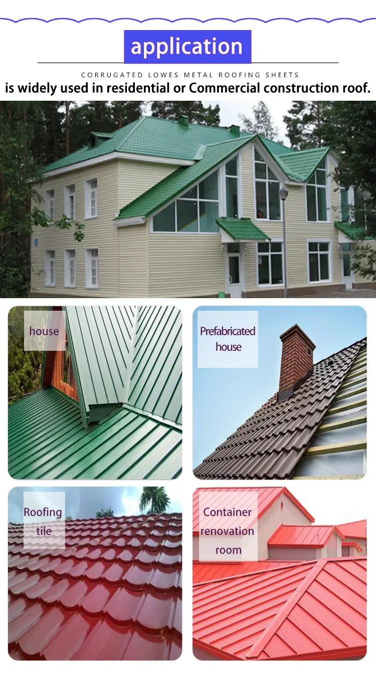 ASTM DIN Zinc Roof Panels - Color Coated Iron Steel Sheets