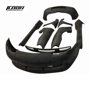 Wide Frp Resin Body Kit With Front Lip Splitter Side Skirts Rear ...