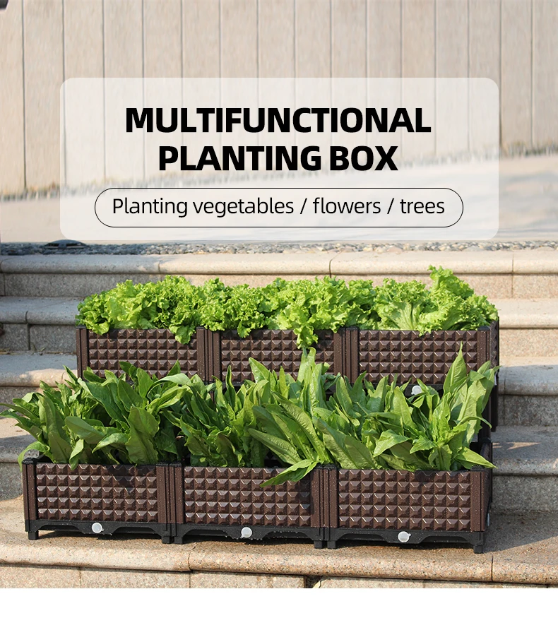 Quality Plastic Plant Boxes for Balcony Use Suitable for Flowers and ...