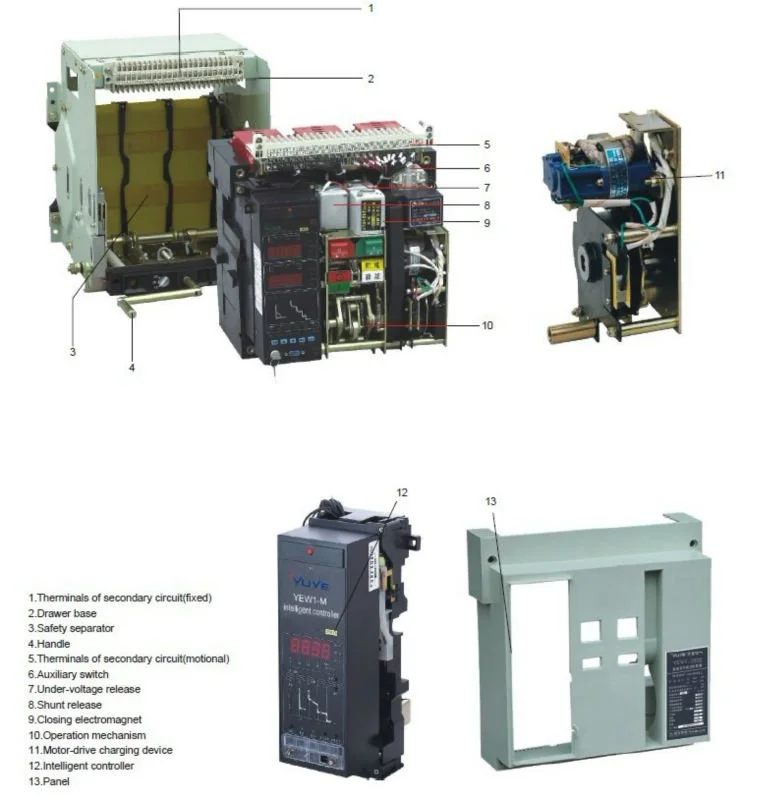 ACB-630 Tripe Pole 3P 630A Intelligent Universal Fixed ACB