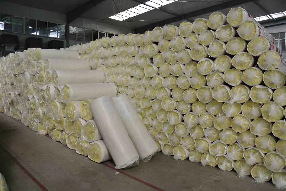 White Vinyl Faced Fiberglass Wool Insulation Fiber Glass Wool Wall Roof ...