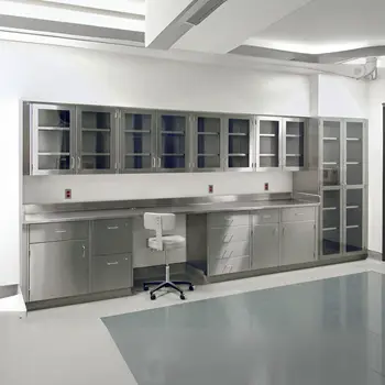 Stainless Steel Laboratory Table Sink Cabinets Optional Trays And ...