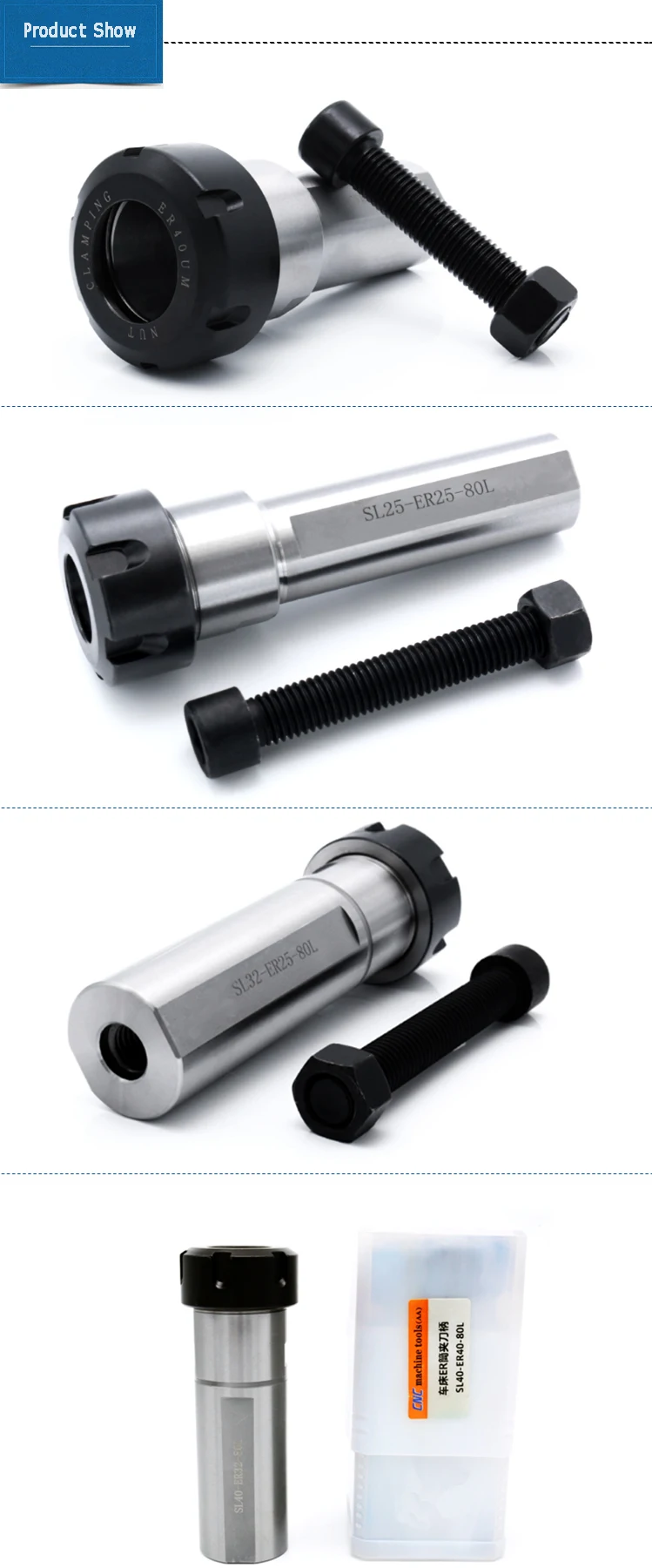 特价车床弹性 er夹头柄 SL40-ER32-80| Alibaba.com