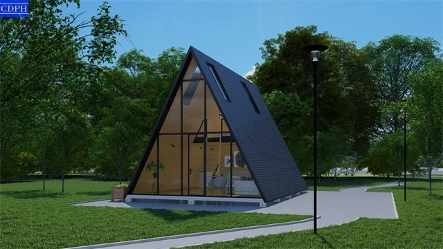 Modern Tiny Houses Prefab Kit Luxury Triangle A Frame House - Buy A ...