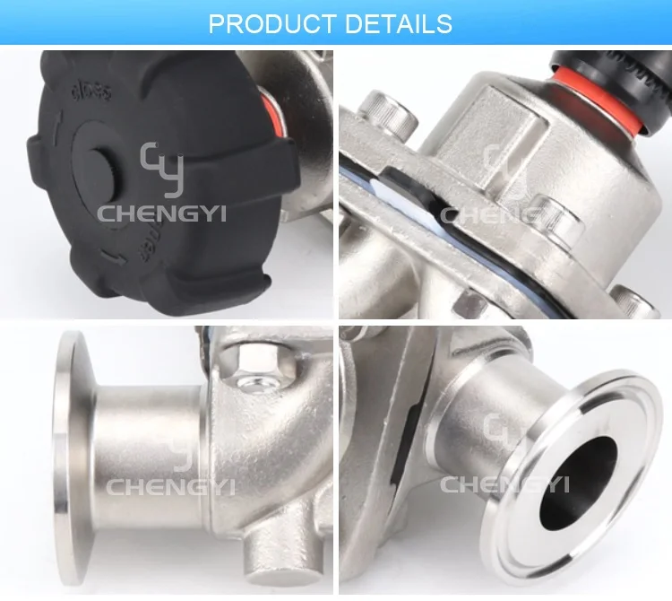 Stainless Steel Manual Diaphragm Valves - SS316L & SS304