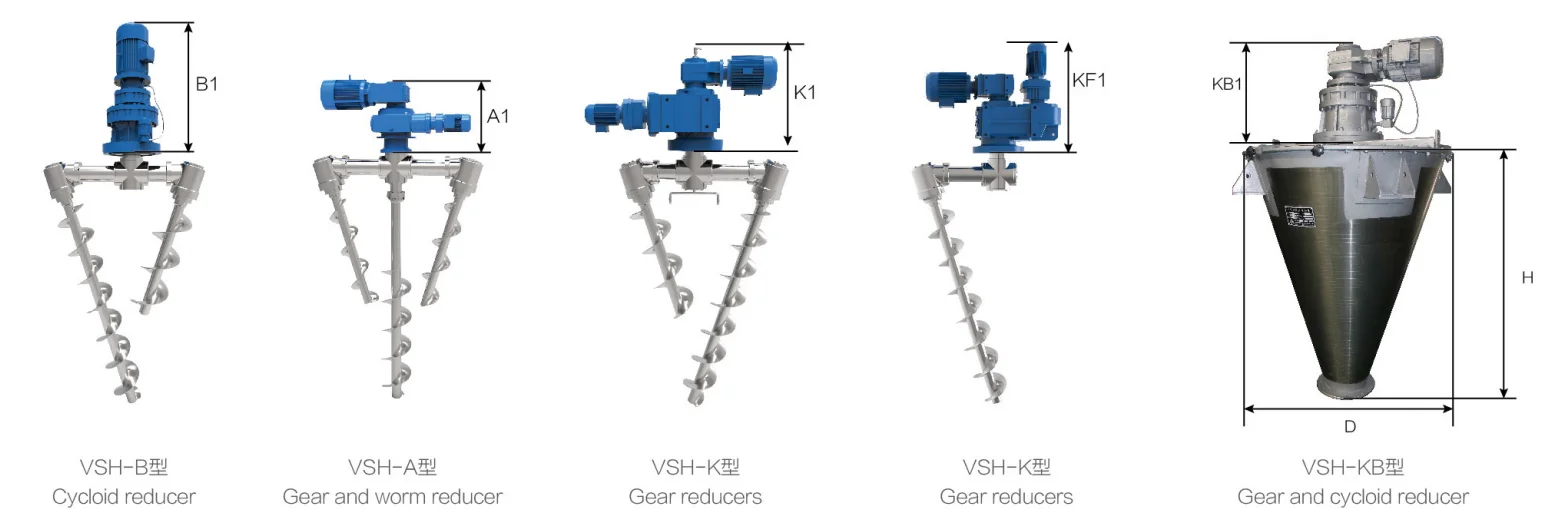 V Shaped Vertical Heated Conical Screw Series Helical Ribbon Mixer ...