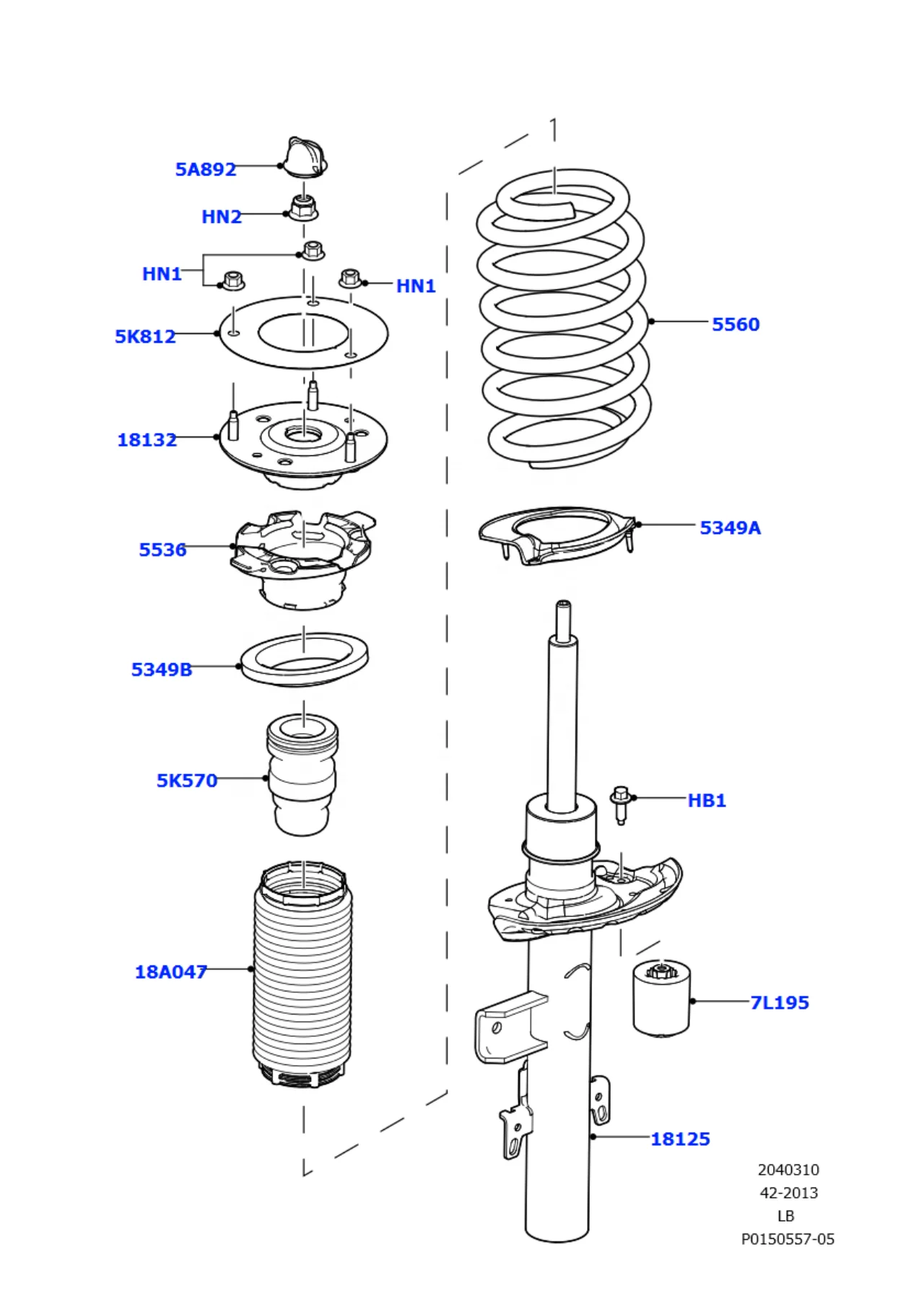 For Land Rover FREELANDER 2 Good Price Shock Absorber LR031666 LR031668 ...