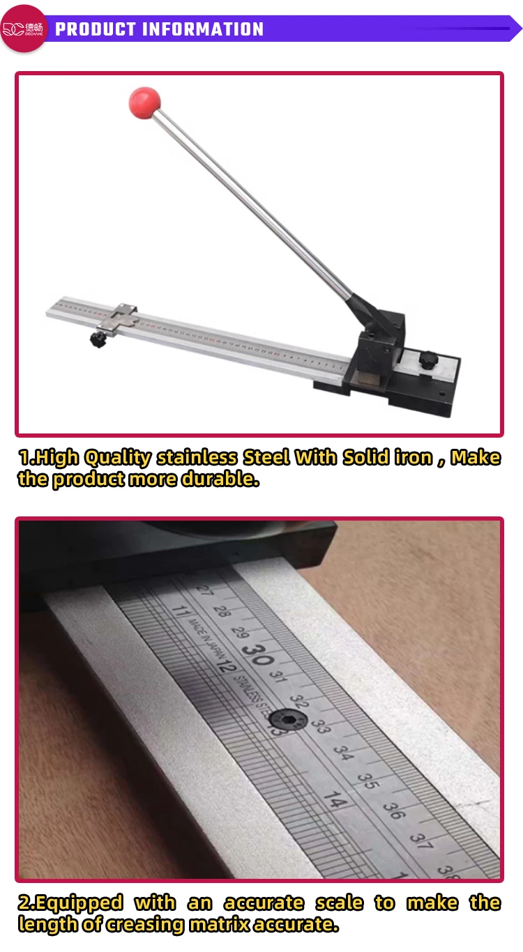 Dechang Manual Die Cutting Machine Creasing Matrix Cutter| Alibaba.com