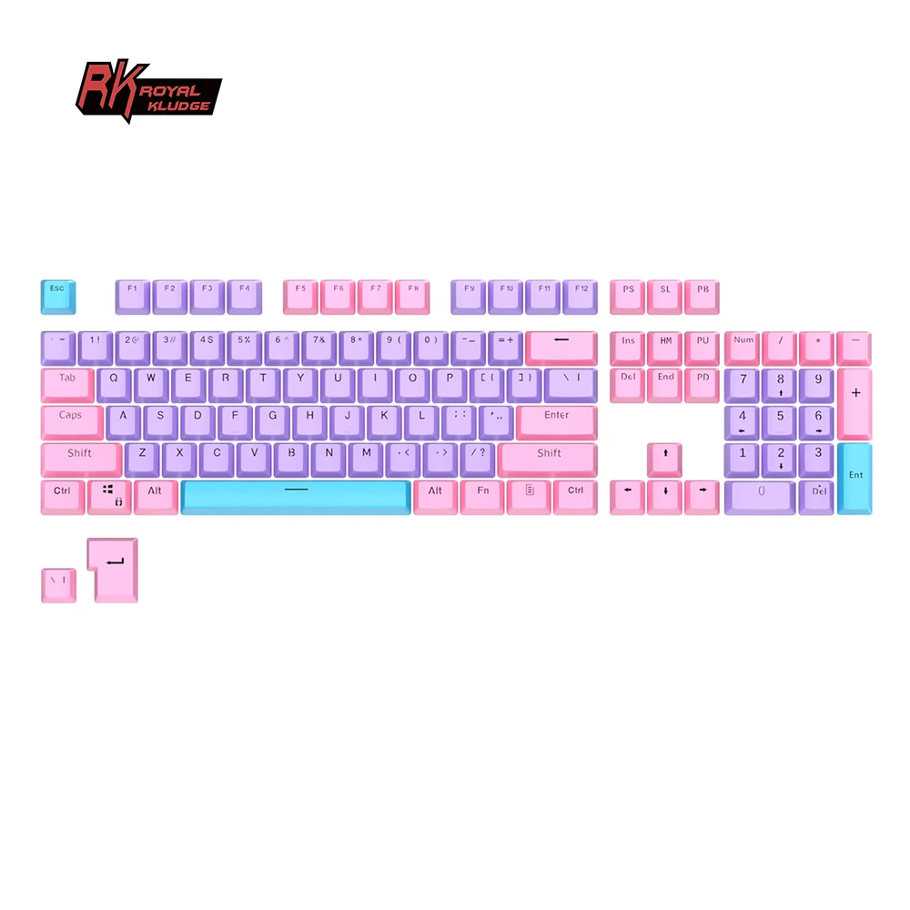 Oem Profile Mechanical Keyboard Keycaps Pbt Dye Sublimated 104 Keys ...