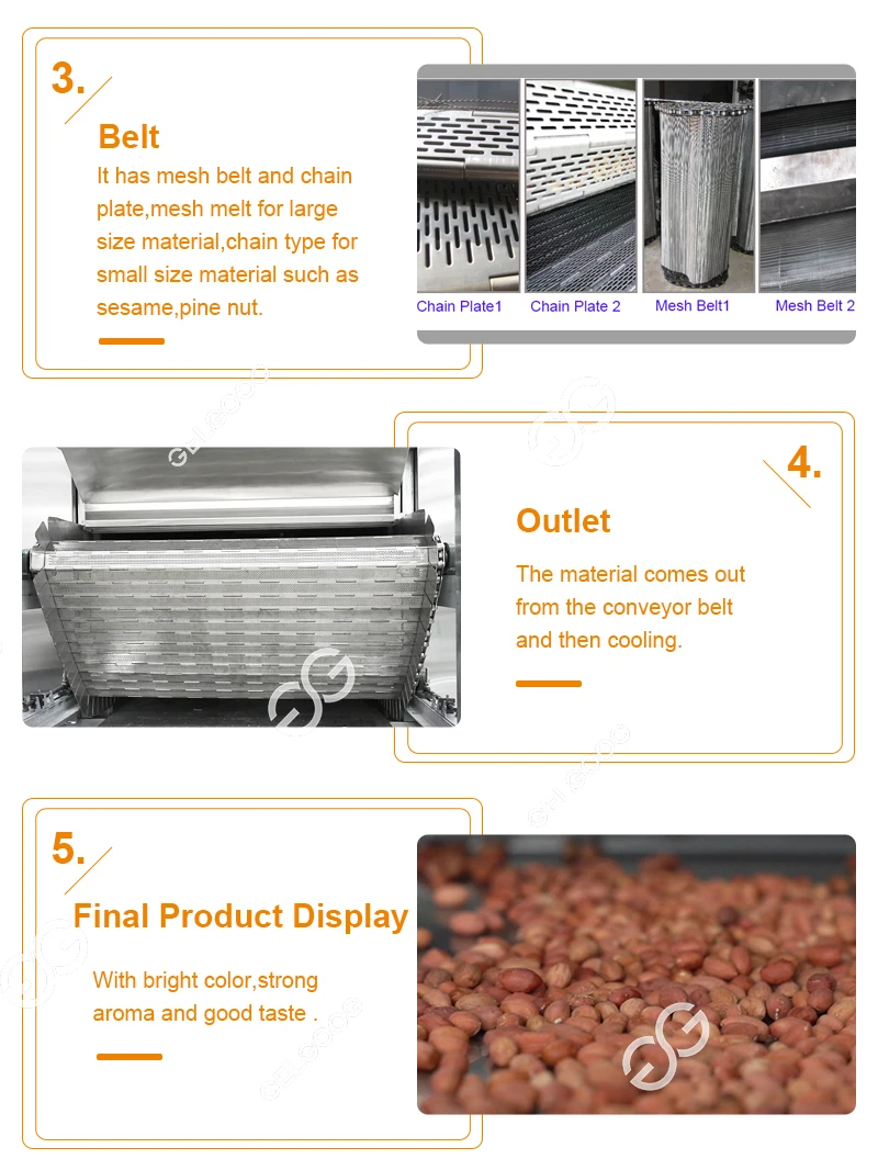 Gelgoog Automatic Nut Roasting Machine - Efficient & Durable