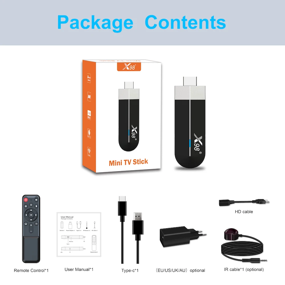 4k Mini Tv Stick S905y4 Quad Core Tv Dongle Type-c Hd-mi Android 11 5g ...
