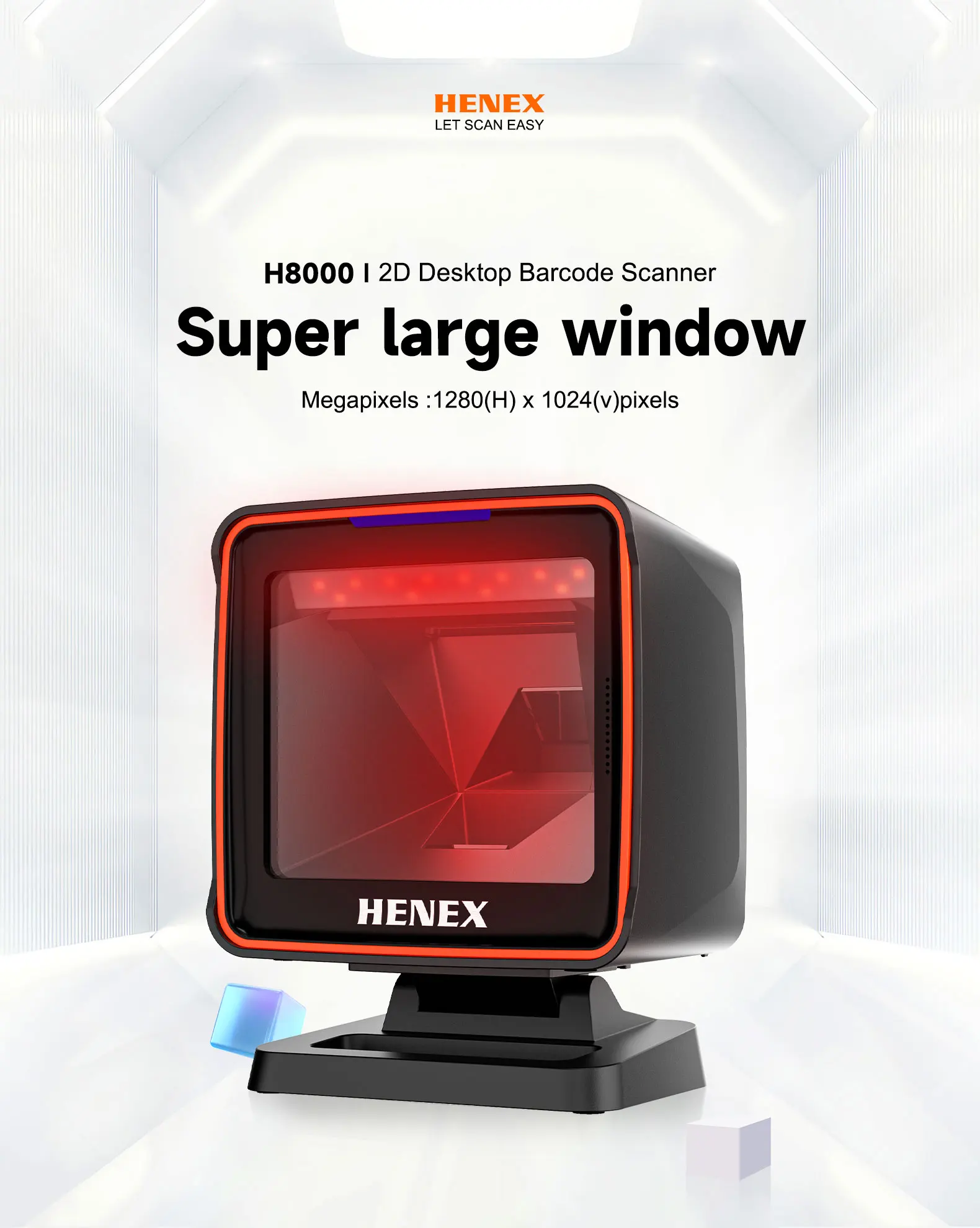 HENEX H8000 Barcode Scanner - Fast, Reliable, and Versatile