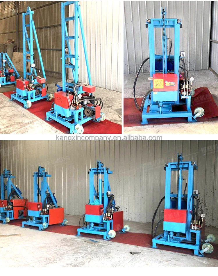 Small Trailer Mounted Borehole Water Well Drilling Rig Prices Diesel ...