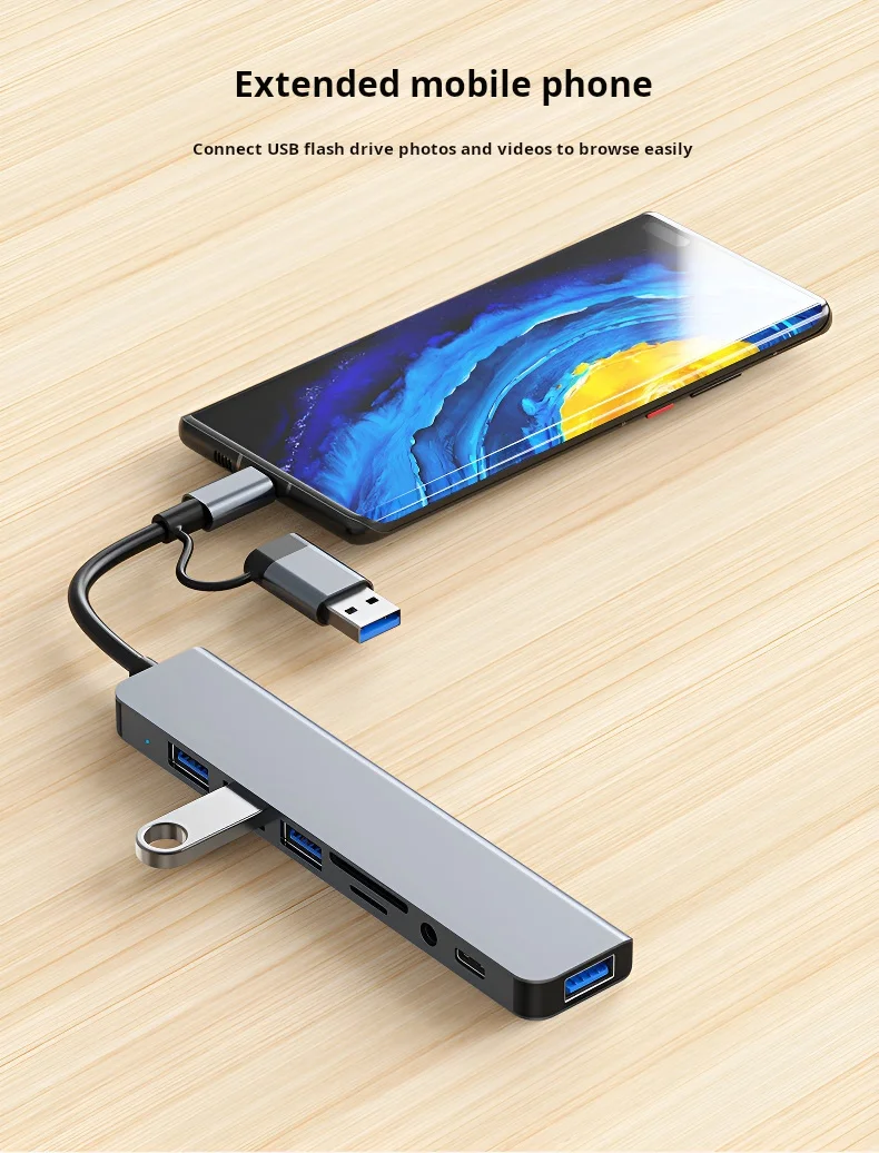 8-in-1 USB Hub 3.0 - Versatile and Efficient Connectivity