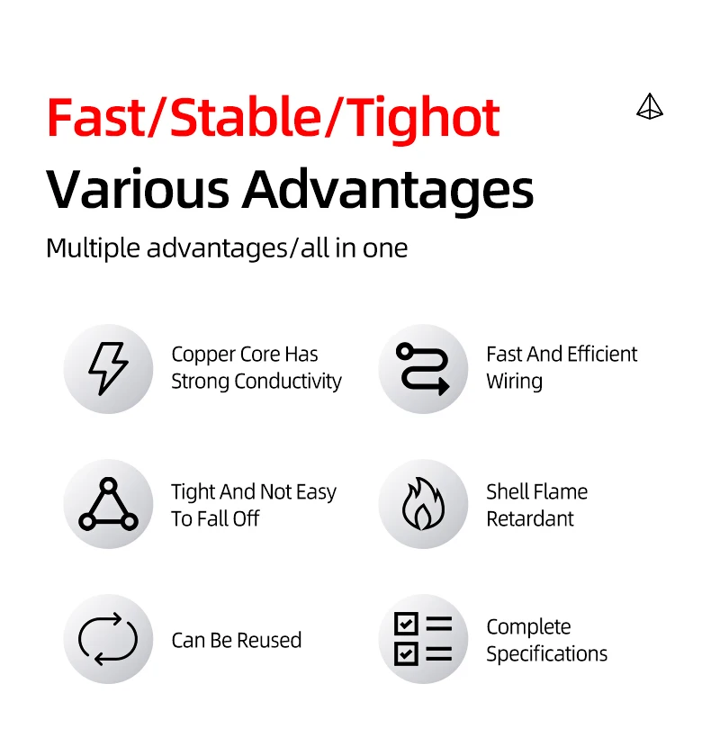 Universal Lever Compact Cable Wiring Connector Circuit Inline Quick ...