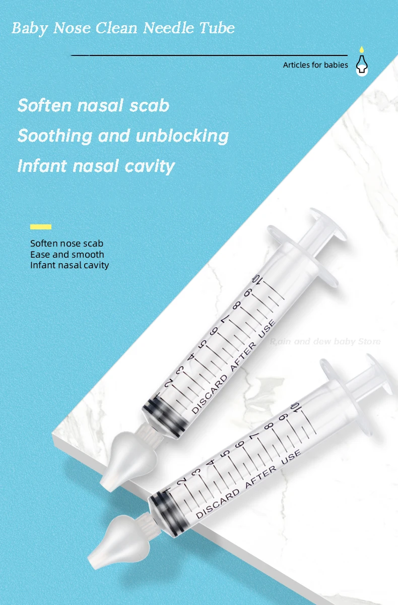 Professional Syringe Baby Nasal Irrigator Portable Infant Nose Cleaner ...