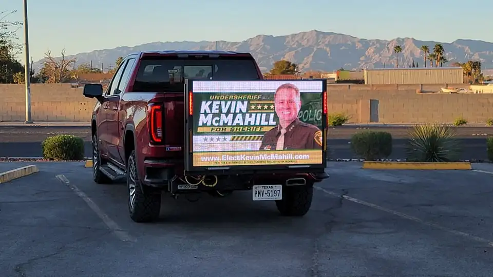 Mobile Truck Trailer Hitch AD P2 P3 P4 P5 LED Display Billboard for ...