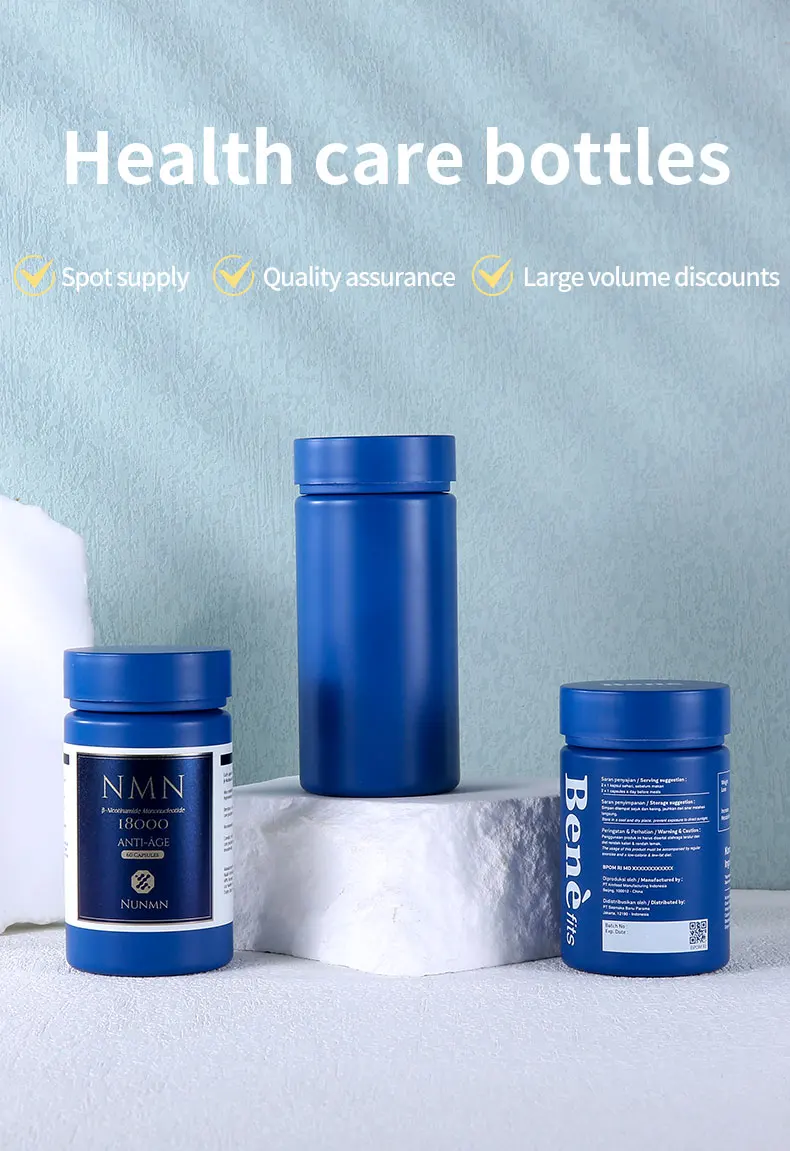 Custom PET Empty Medical Capsule Pill Bottle - 100 120 180ML