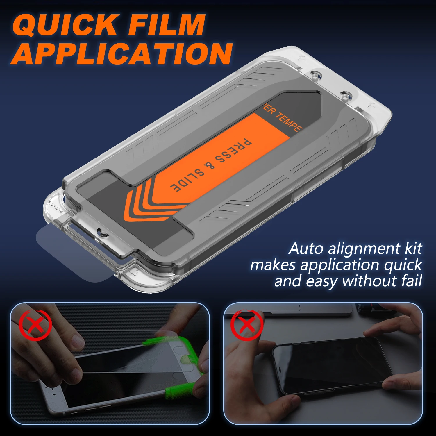 Easy Install Screen Protector Install Kit Tempered Glass Screen ...