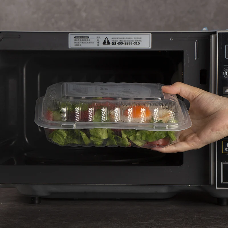 Eco Disposable Microwave Plastic Transparent Clamshell Take Out Food ...