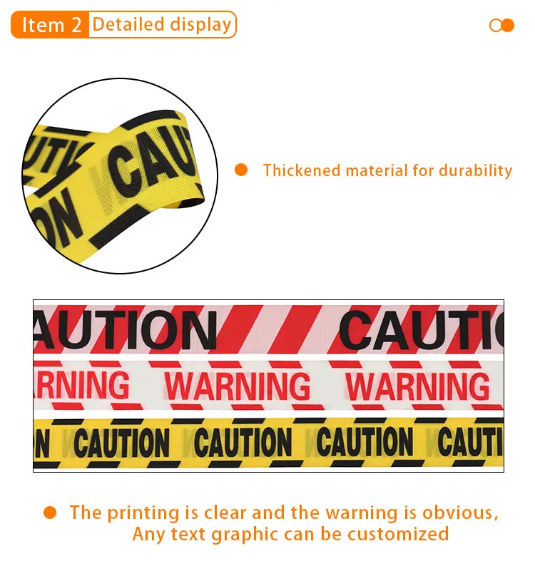 Midi High Visibility Reflective Caution Tape - Safety Webbing