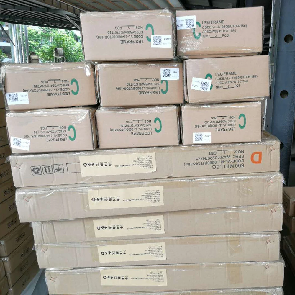 Modern Office Furniture Particle Board Desktop Computer 4 Person Office ...