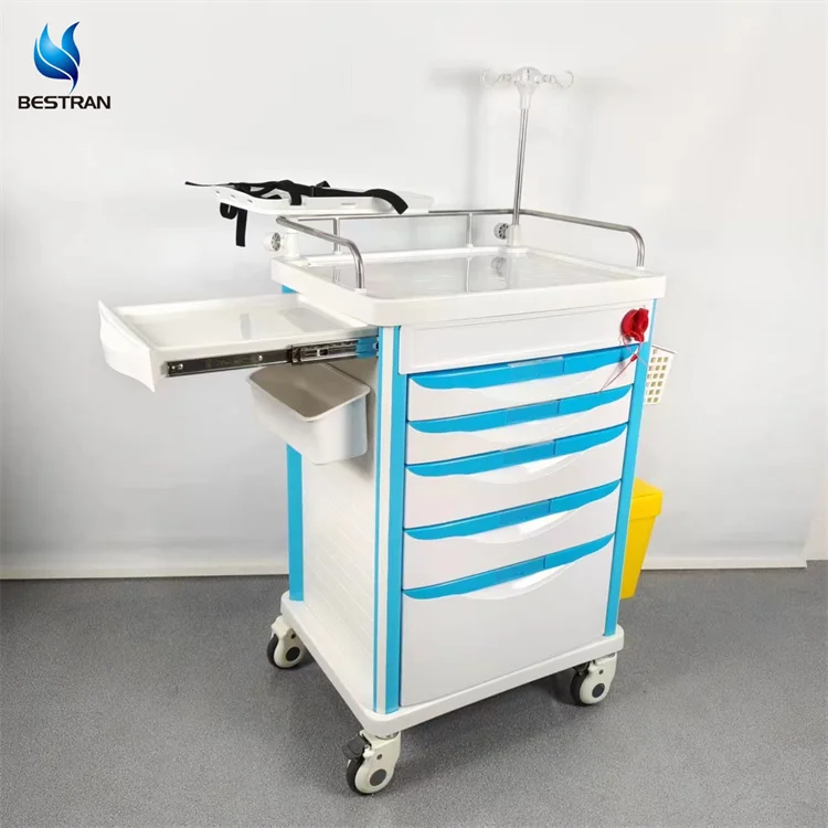 Bt-ey005 New Design Medical Cart With 5 Drawers Medication Trolley ...