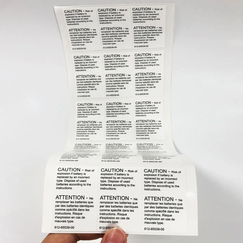 Custom Printed Soft Gloss Waterproof Packaging Label For Electronics ...