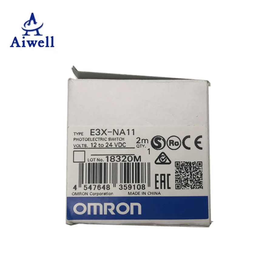 Original Omron Optical Fiber Amplifier Photoelectric Switch Sensor E3x