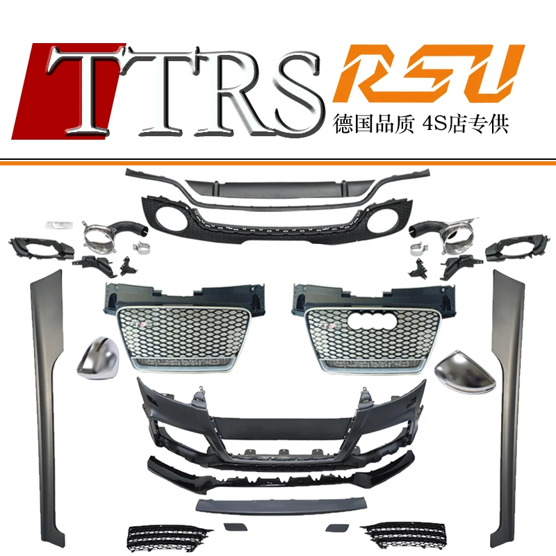 Car Body Kit For Audi Tt 2006-2014 Upgrade To Ttrs Rear Diffuser With ...