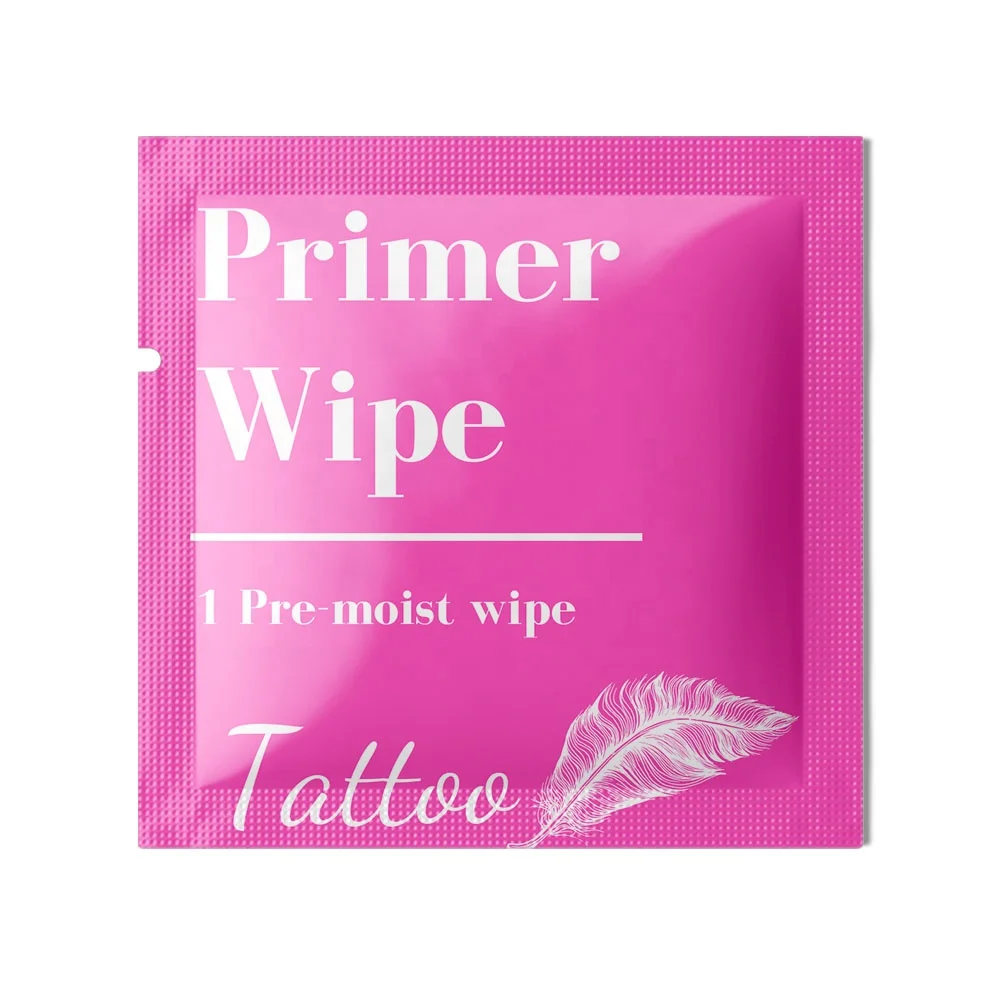 Custom Printing Individually Wrapped Tattoo Primer Wipes for Tattoo Kit ...
