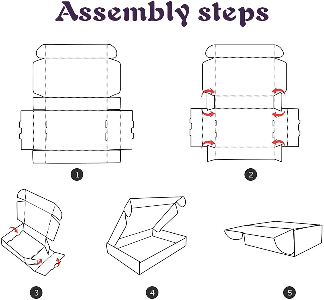 Tear to Open Zipper Airplane Box - Self Adhesive & Recycled