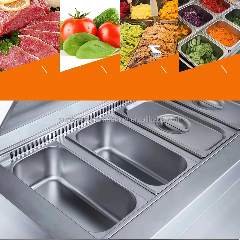 New Subway Sandwich Prep Table Refrigerated / Pizza Prep Table ...