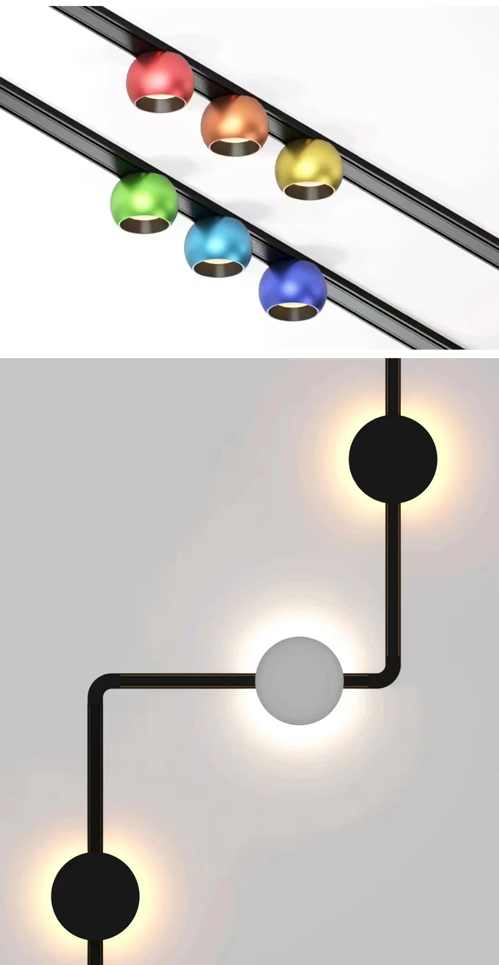 Modern Spotlight 48V LED Track Lights - Ultra Slim Magnetic System