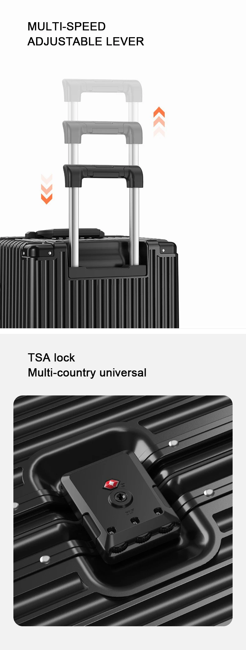32 Inch Business Style TSA Lock Spinner Travel Lightweight Carry on ...