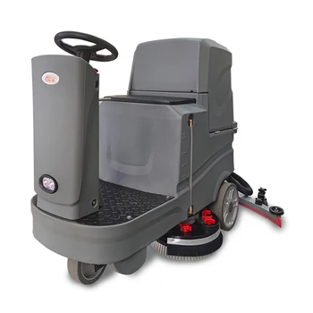 Industrial Driving Floor Scrubbers Supermarkets Airports Convenience ...