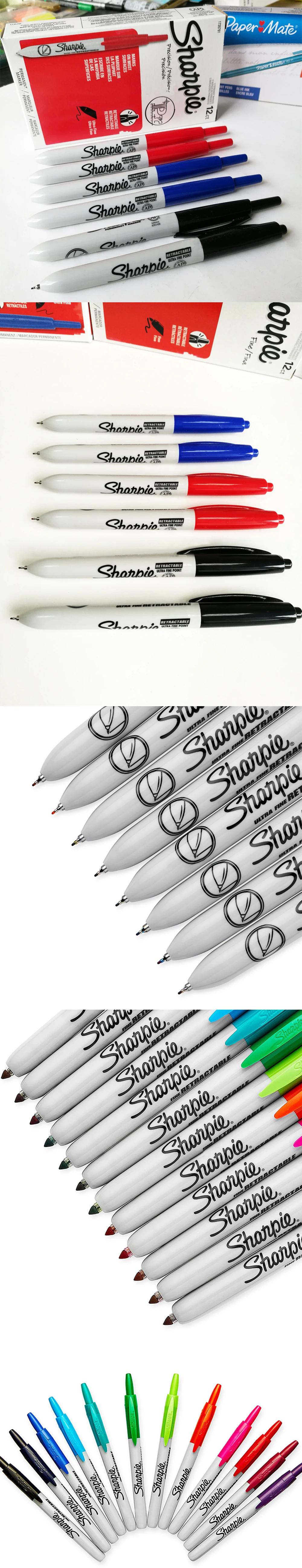 Wholesale Sharpie Retractable Push Marker Pen - Fine Point