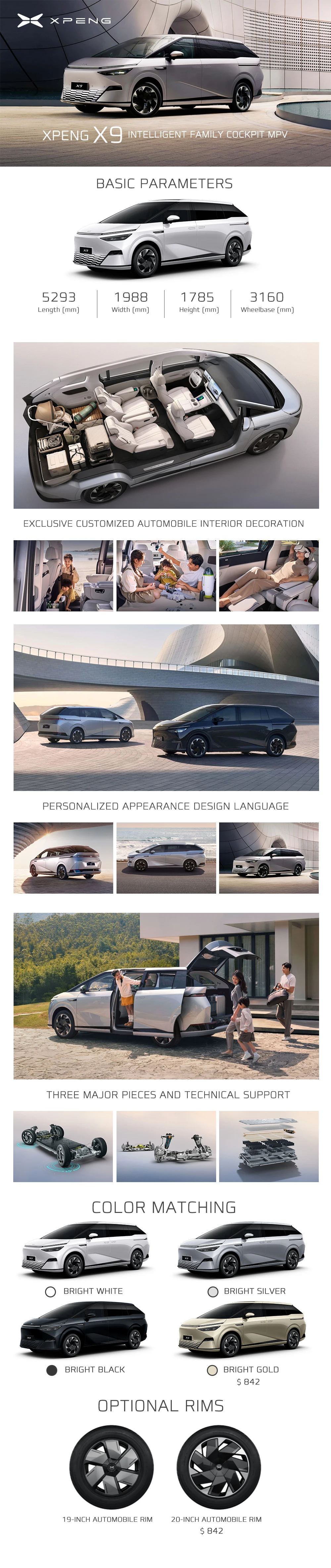 Xiaopeng Xpeng X9 High-end Chinese New Energy Electric Vehicles and ...