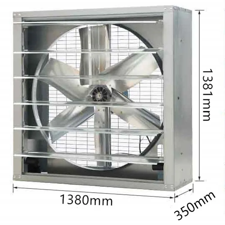 Electric Industrial Exhaust Fans for Warehouses – Wall-Mounted, Metal ...