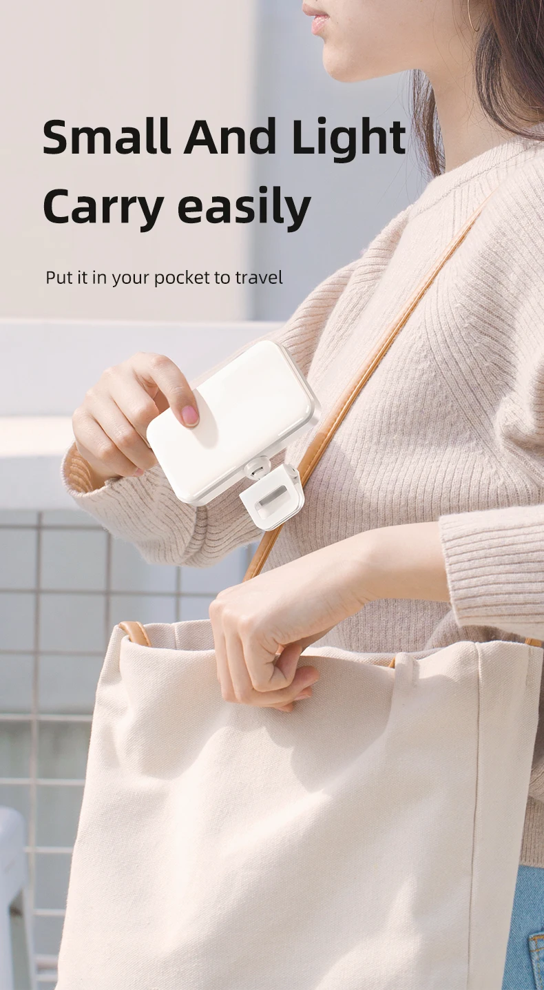 Mini Clip on Light USB Rechargeable Ring Light LED Mobile Phone Selfie ...