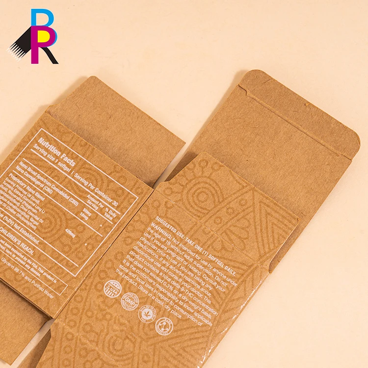 Custom Folding Paper Boxes - Kraft Paper Slide Open Box
