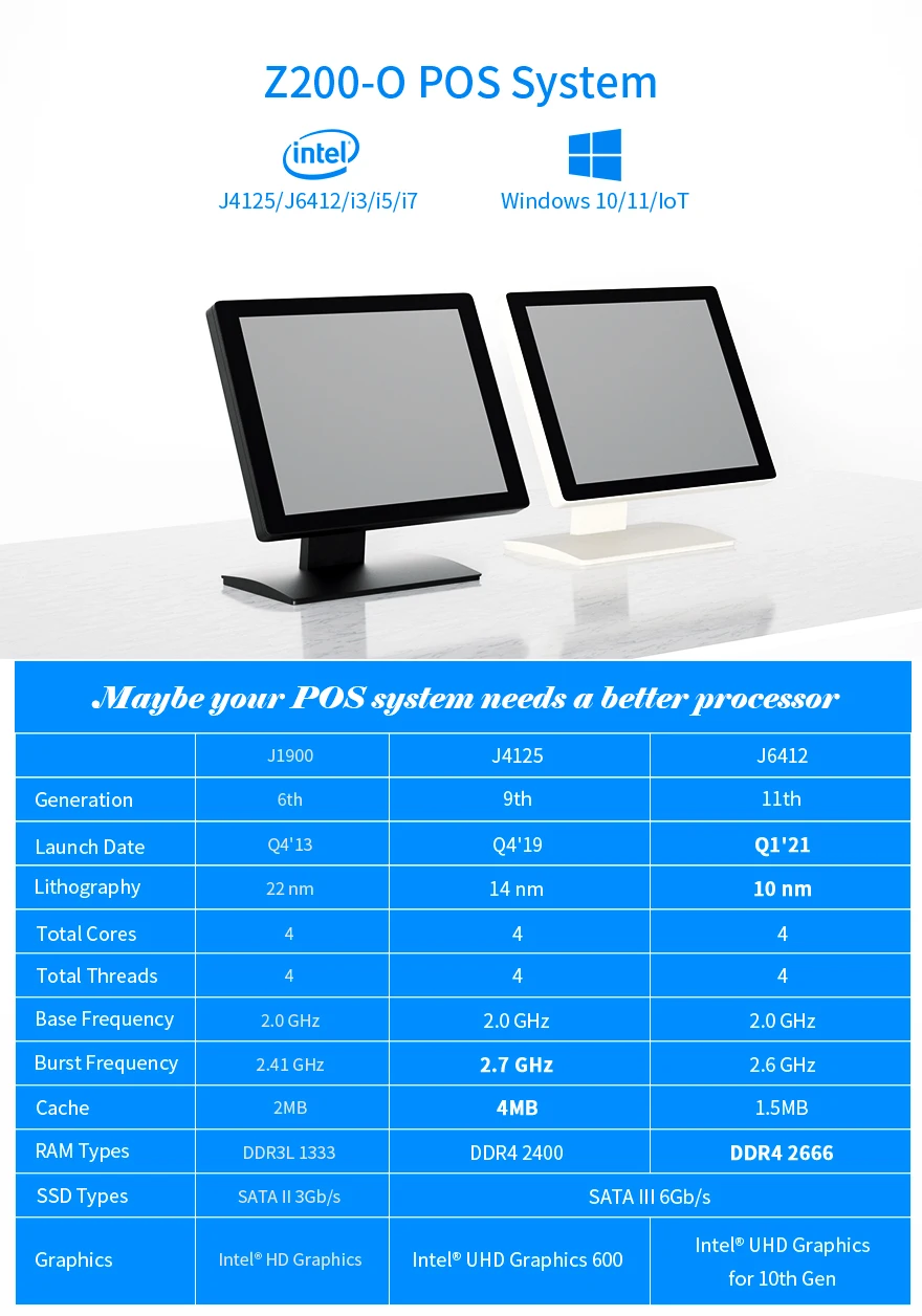 Windows 11 All in One Epos Hardware - Intelligent POS Terminal