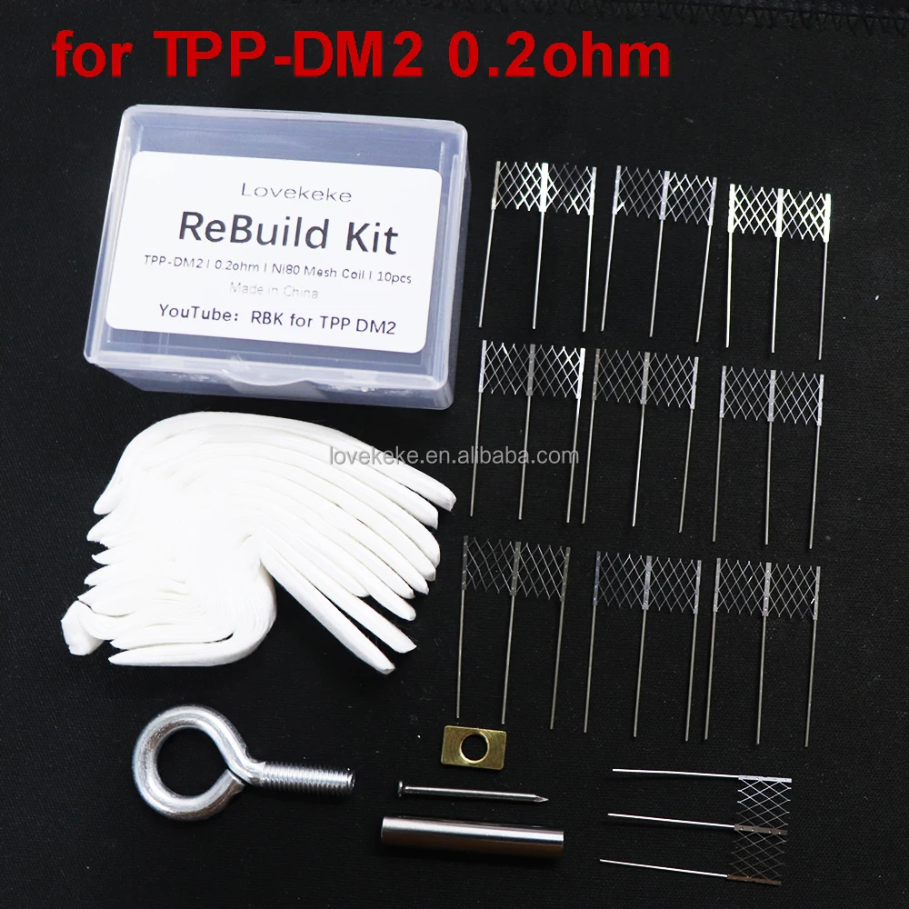 Lovekeke Diy Rbk Kit Rebuild Coil Kit For Tpp-dm1 Dm2 Dm3 Dm4 0.3ohm 0 ...
